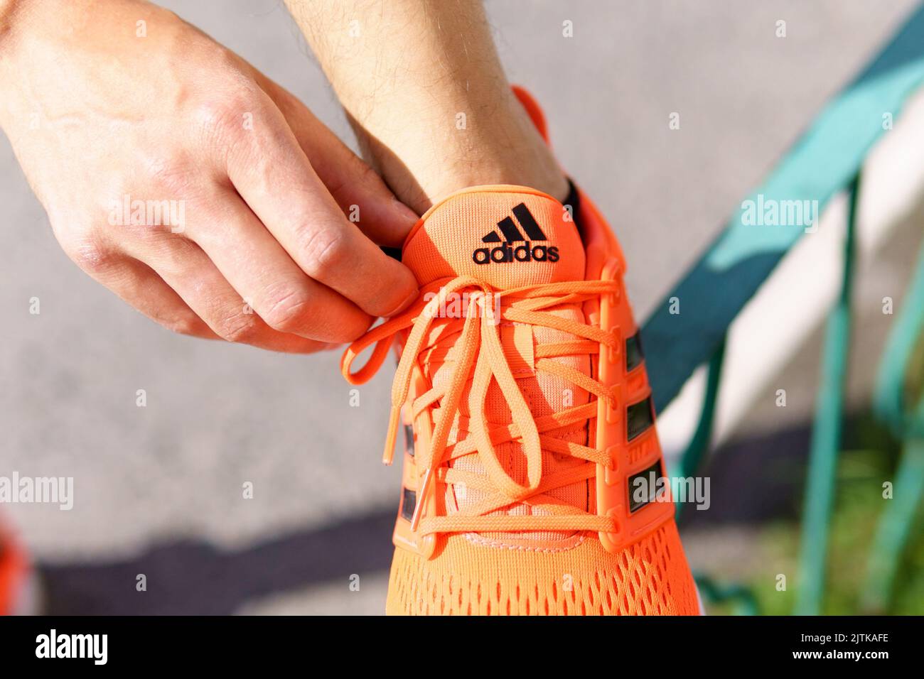 Adidas running shoes 2022 hi-res stock photography and images - Alamy