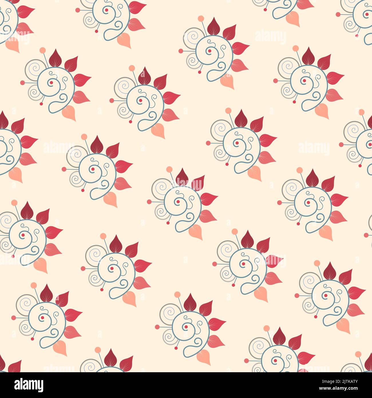 Stylish fashionable seamless ornamental pattern design. Modern repeat ...