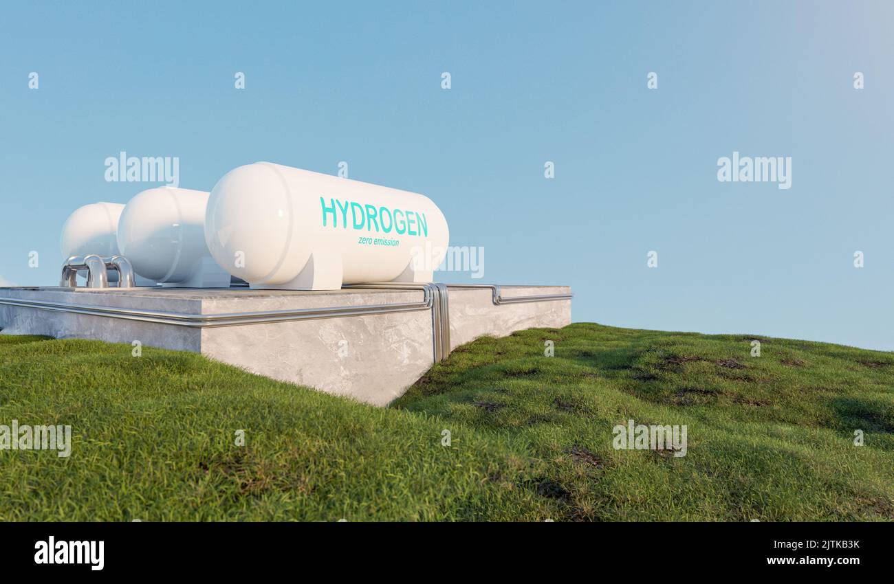 Hydrogen power storage on hill, zero emissions and nature friendly ...