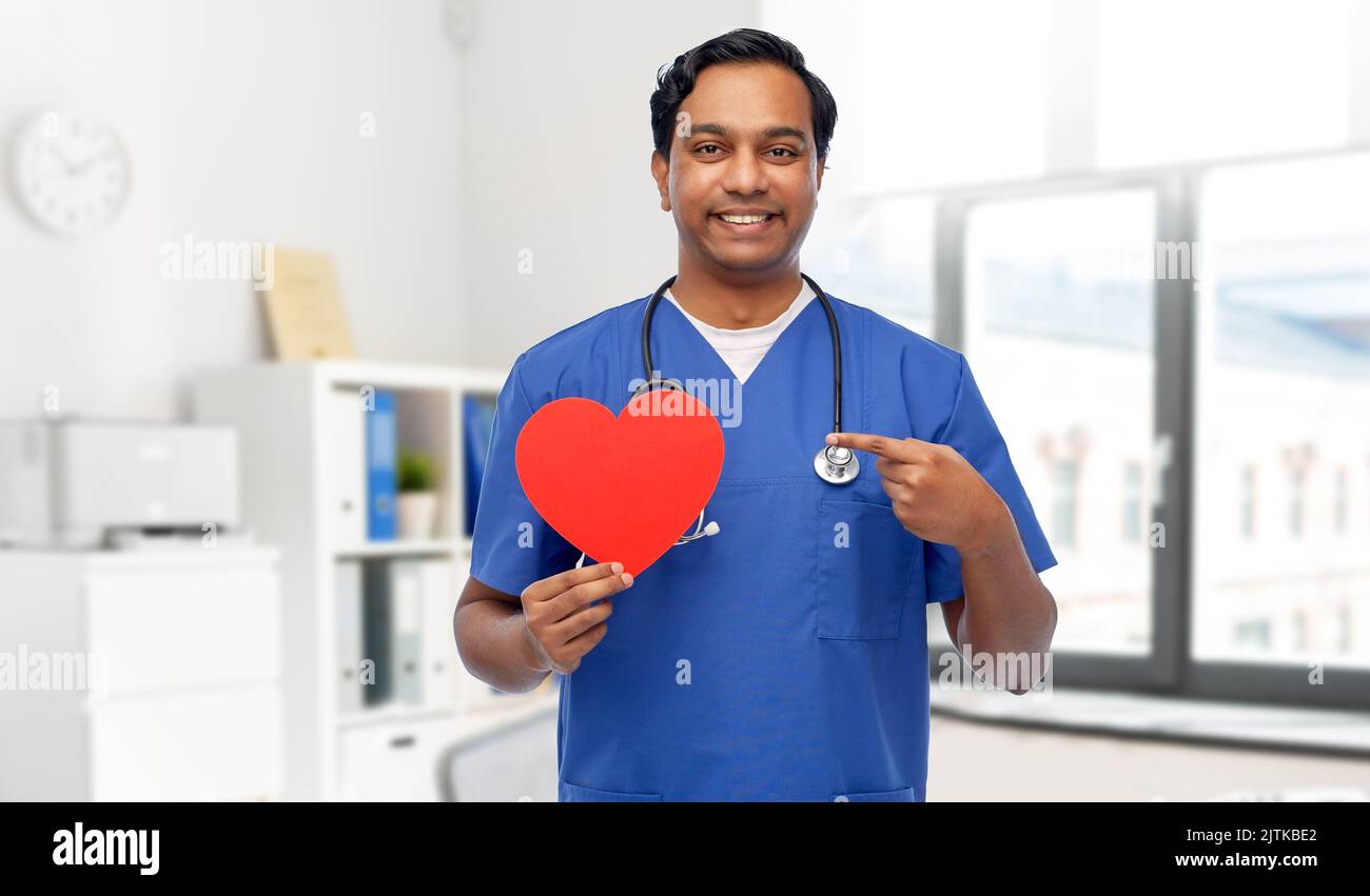 Indian male doctor red hi-res stock photography and images - Alamy