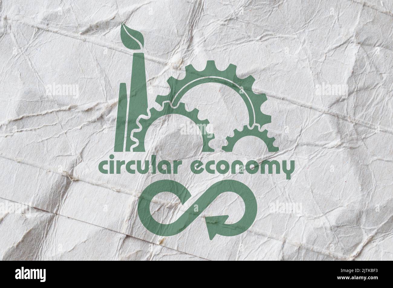 circular economy icons Stock Photo - Alamy