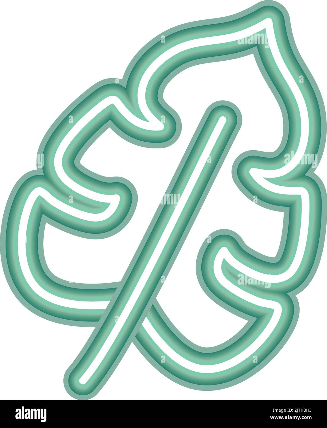 neon leaf design Stock Vector Image & Art - Alamy