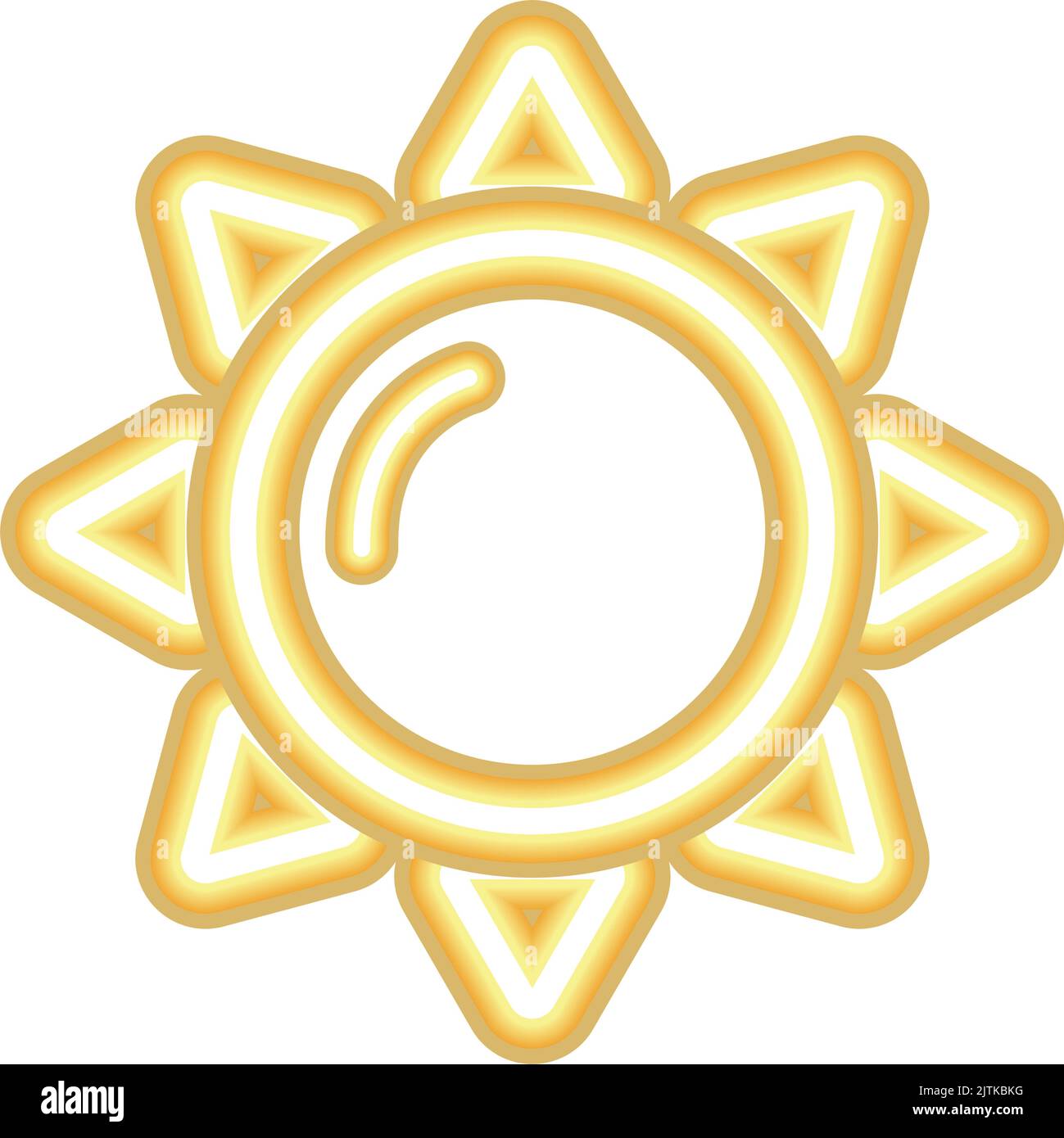 neon sun design Stock Vector Image & Art - Alamy