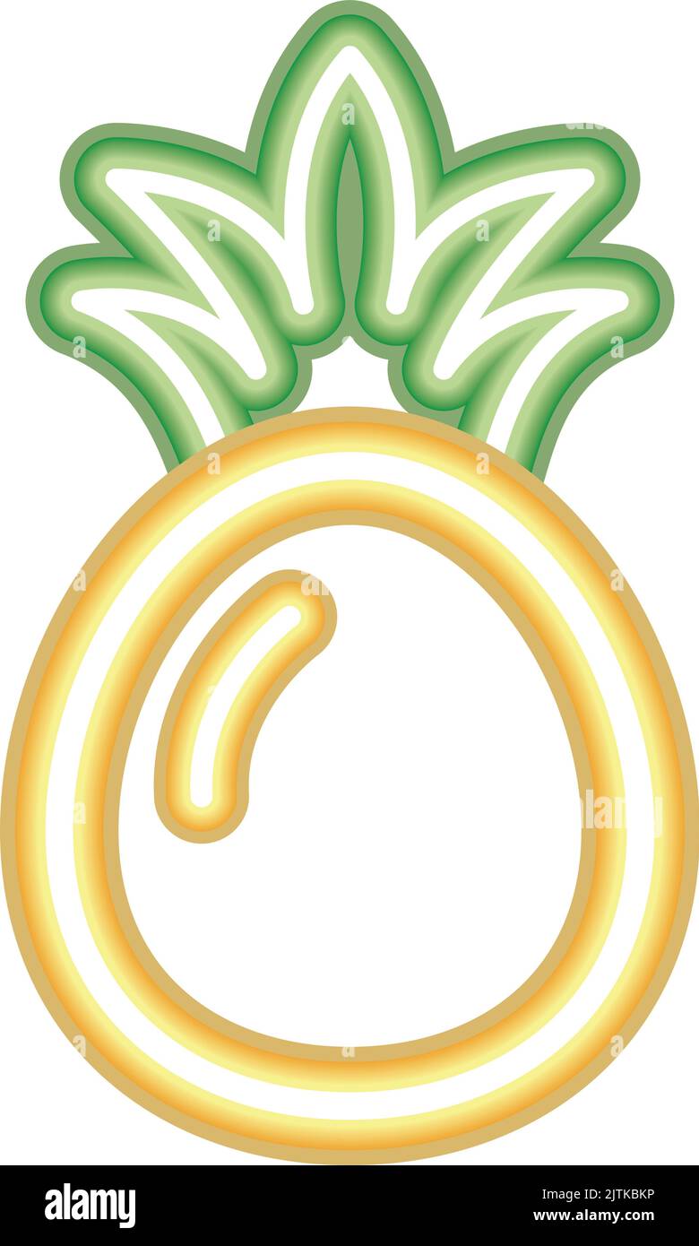 neon pineapple design Stock Vector Image & Art - Alamy