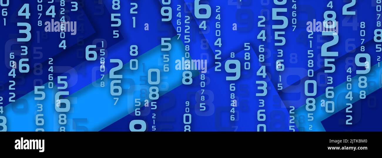 Creative and modern background with numbers Stock Photo - Alamy