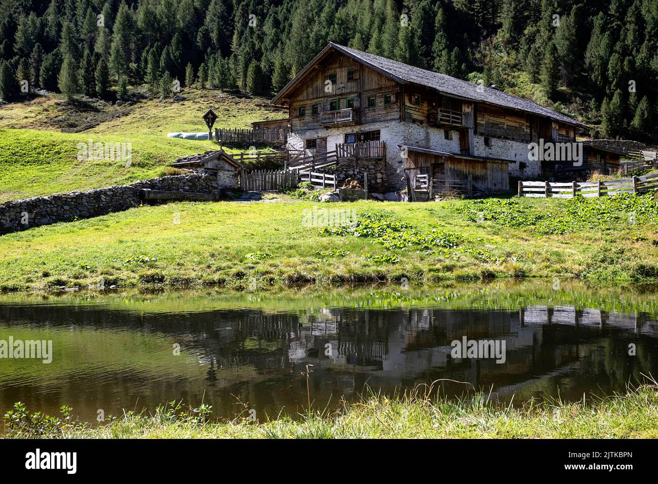 Traditional wooden alpine house hi-res stock photography and images - Alamy