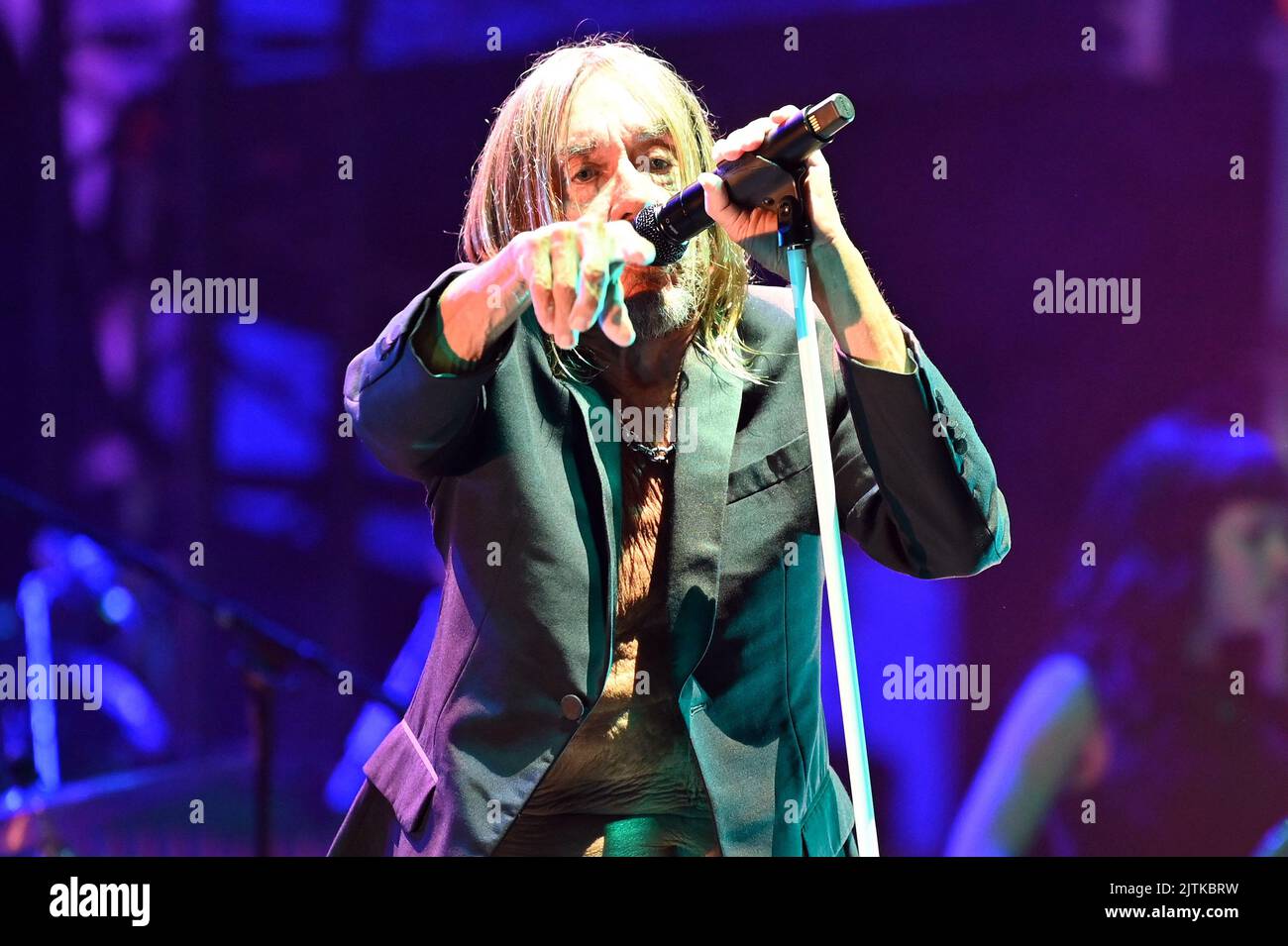 Palazzo Te, Mantova, Italy, August 30, 2022, Iggy Pop performing at Palazzo Te during IGGY POP ...