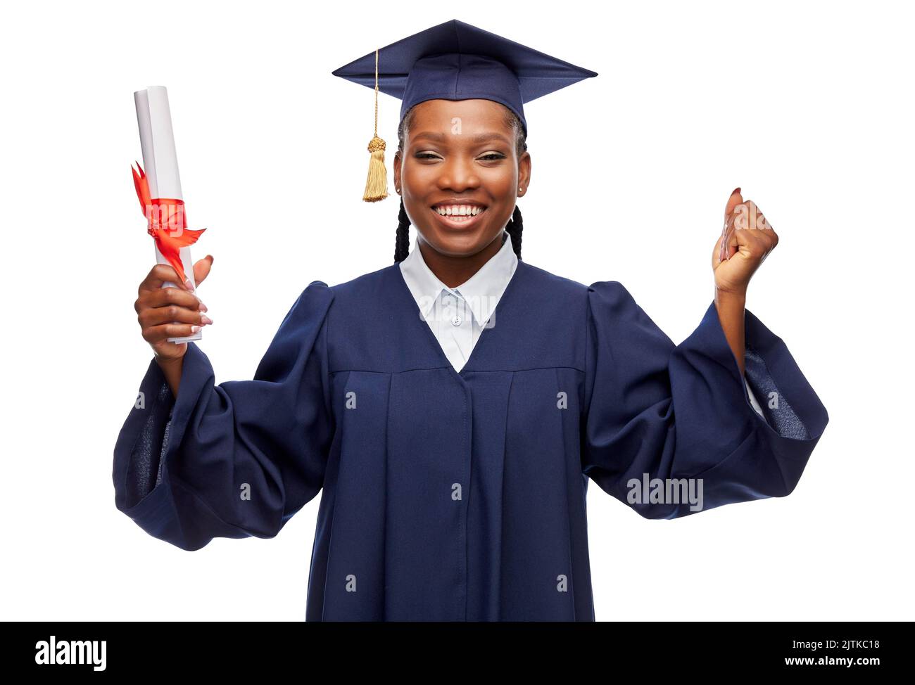 Portrait winning female school hi-res stock photography and images - Alamy
