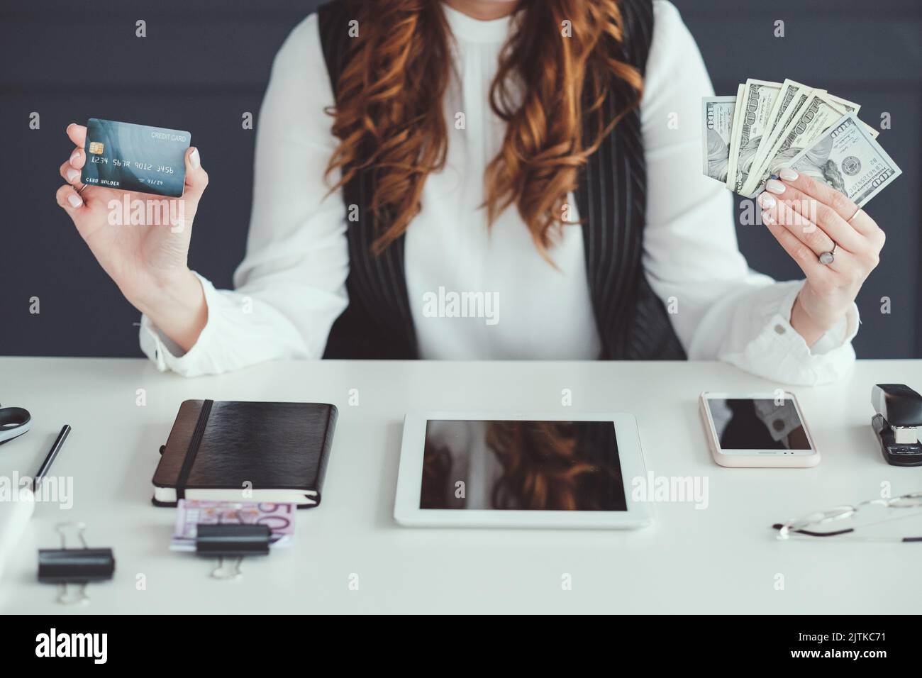 Woman making successful online payment hi-res stock photography and ...