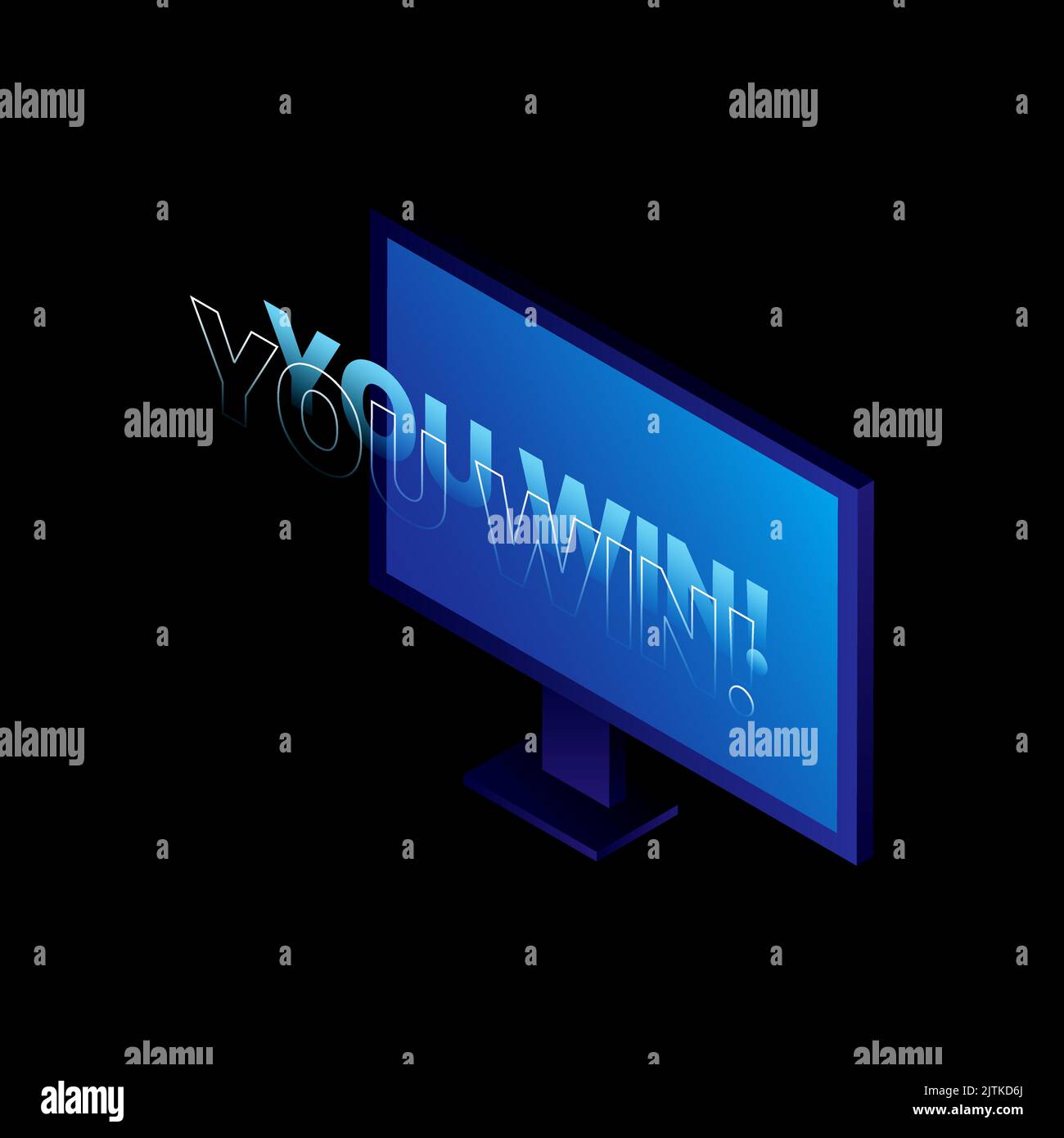 Electronic victory Stock Vector Images - Alamy