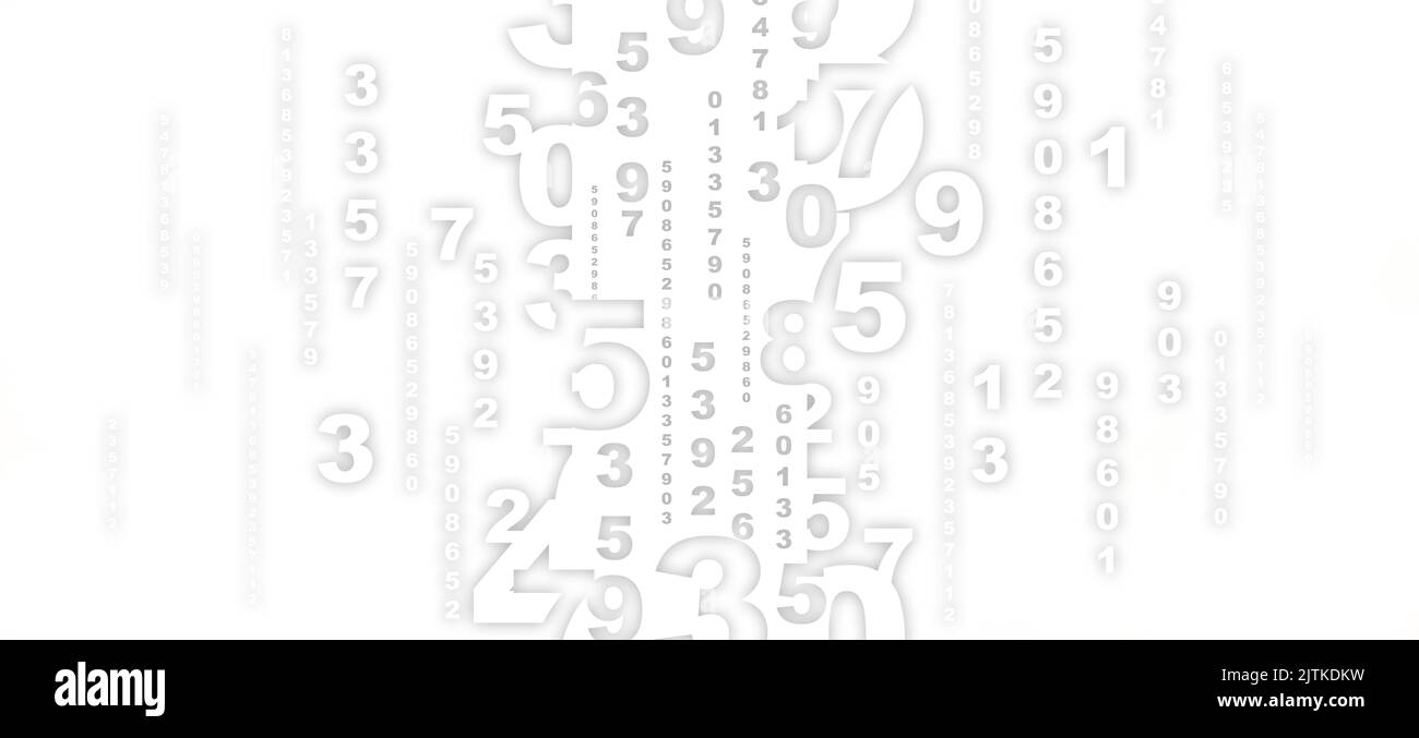 Creative and modern background with numbers Stock Photo - Alamy