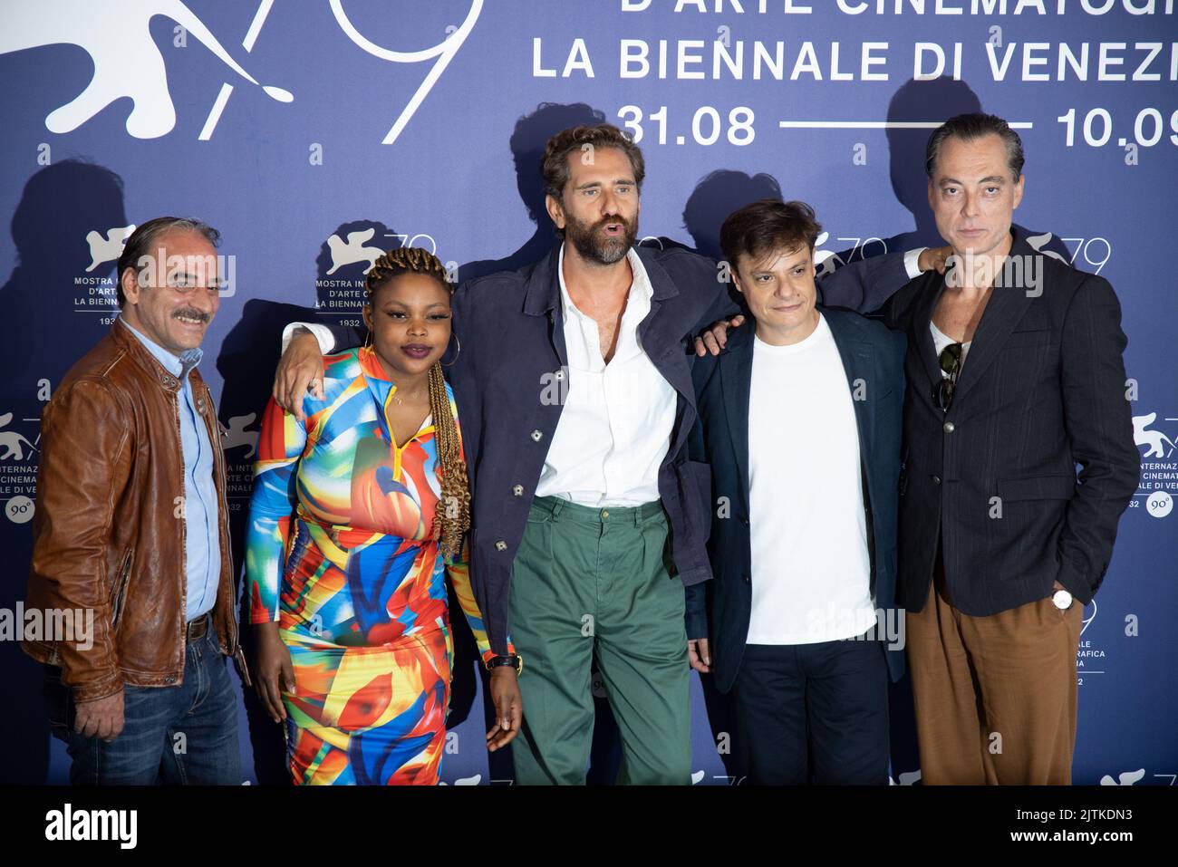 Vencie, Italy, 31/08/2022, (From L) Italian actor Salvatore Striano ...