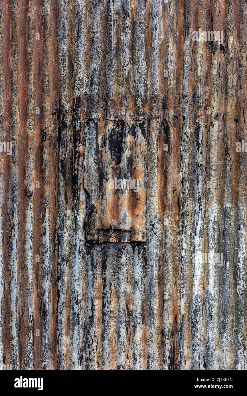 Rusty corrugated panel (Aug22 Stock Photo - Alamy