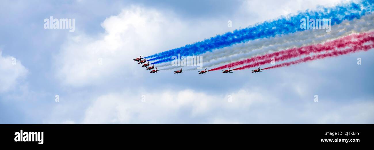 RAF Red Arrows from Great Britain Stock Photo - Alamy