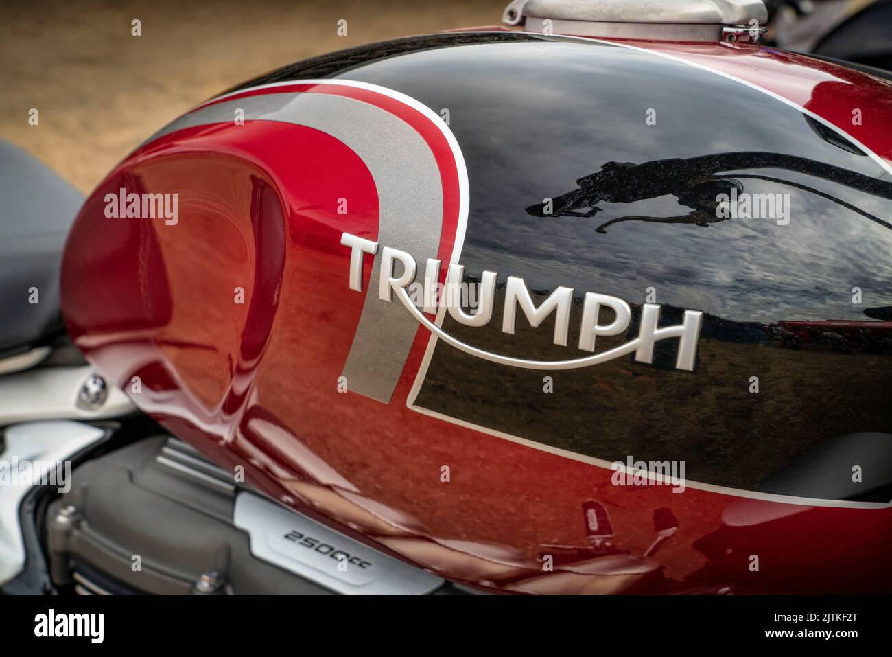 Loveland, CO, USA - August 26, 2022: Detail of Rocket 2500cc Triumph ...
