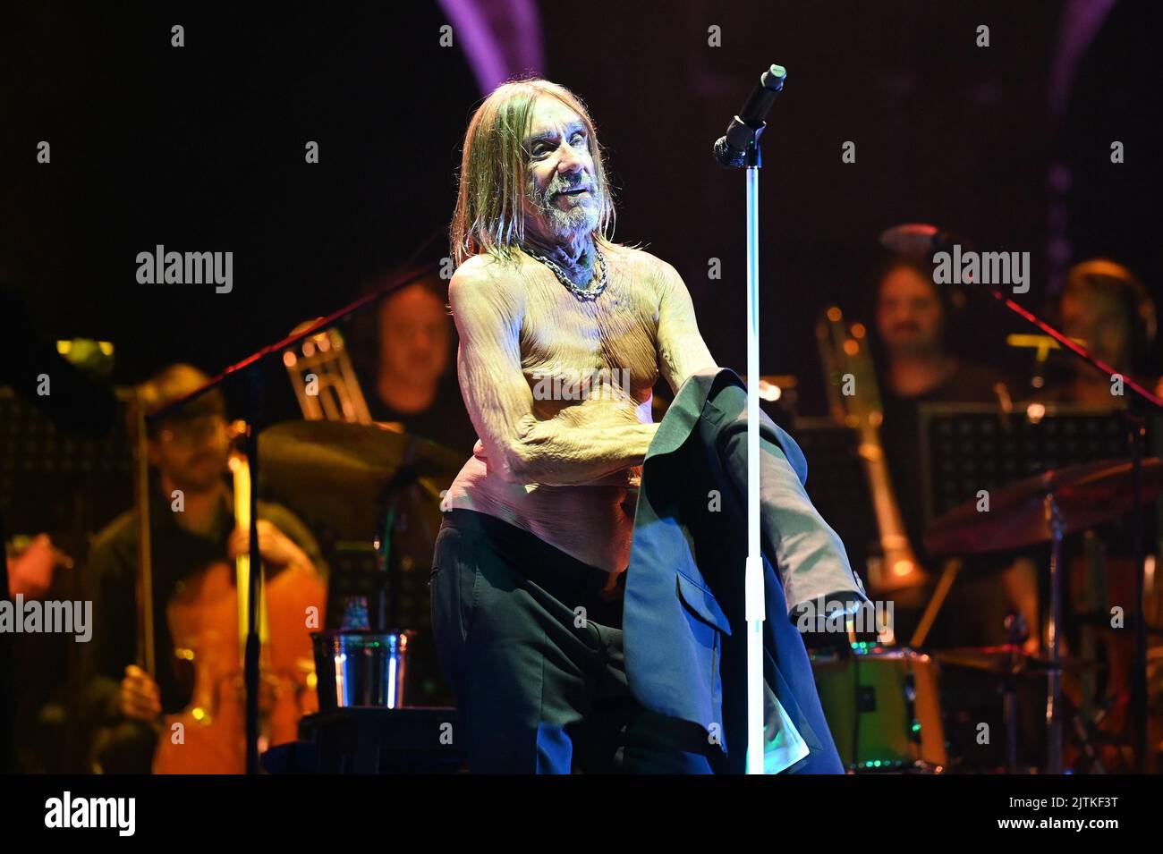 Palazzo Te, Mantova, Italy, August 30, 2022, Iggy Pop performing at Palazzo Te during IGGY POP ...