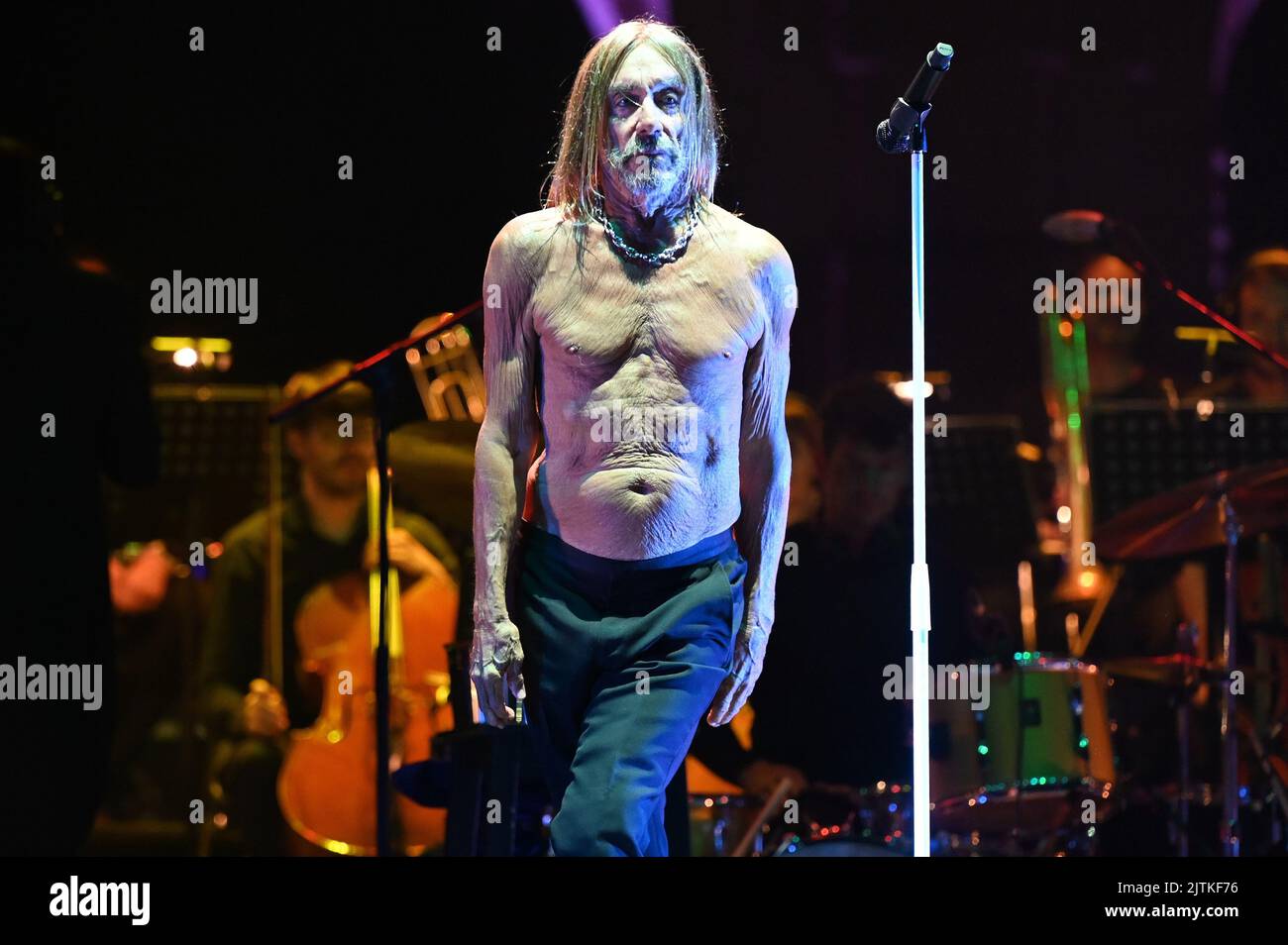 Palazzo Te, Mantova, Italy, August 30, 2022, Iggy Pop performing at Palazzo Te during IGGY POP ...