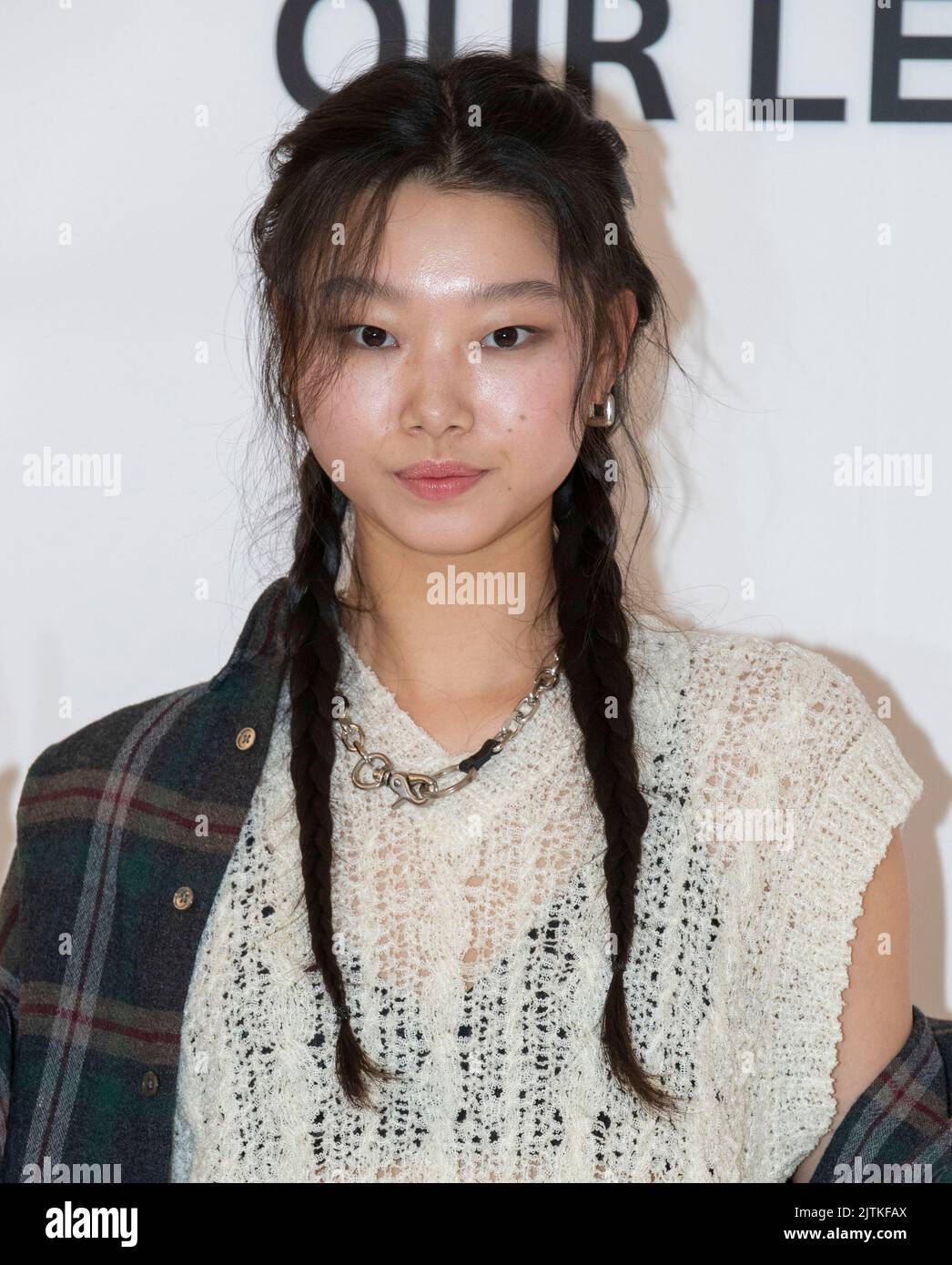 Seoul, South Korea. 31st Aug, 2022. South Korean model Bae Yoon-young, attend a photocall for ...