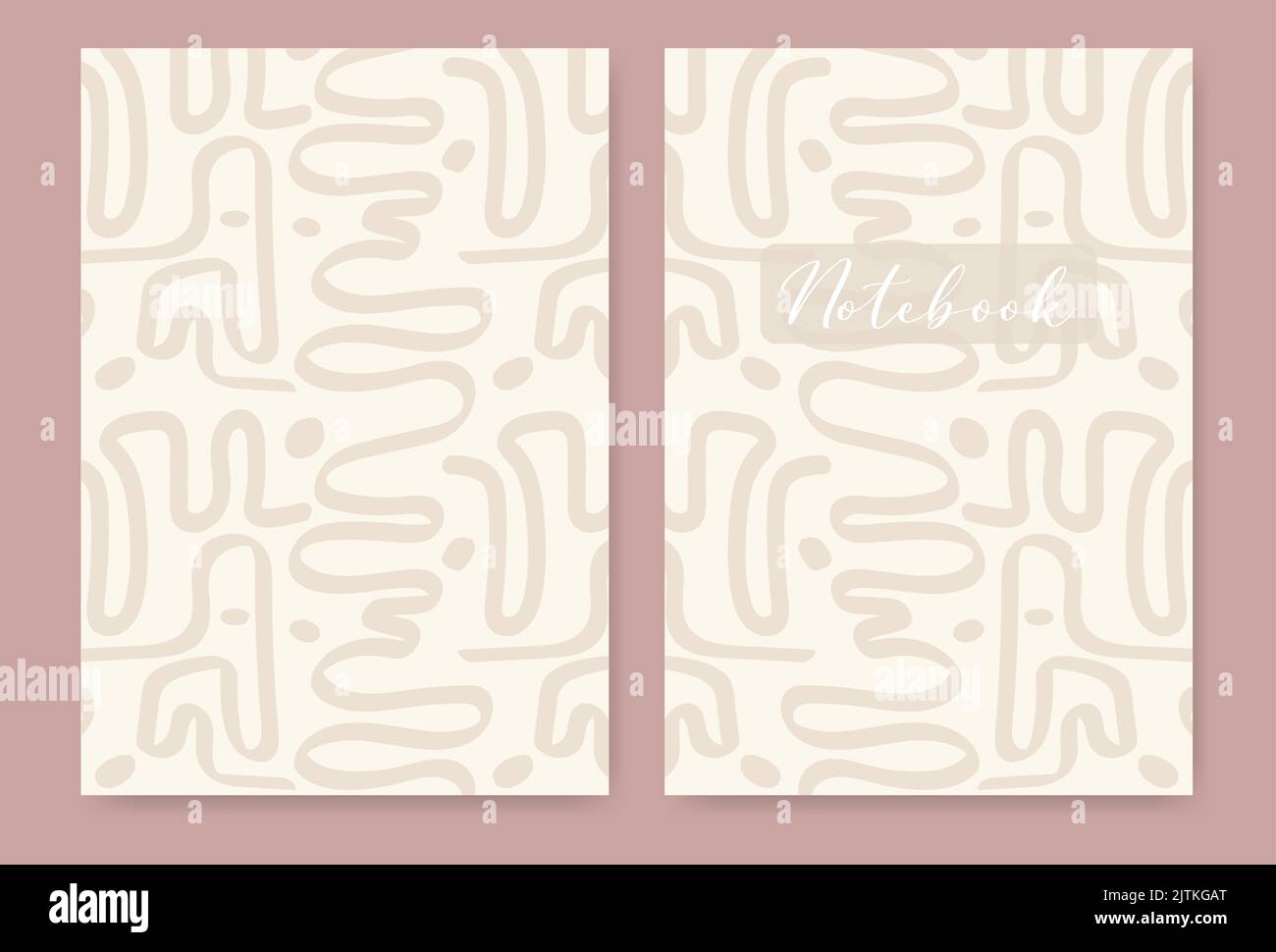 Universal abstract beige template for notebook cover Stock Vector Image ...
