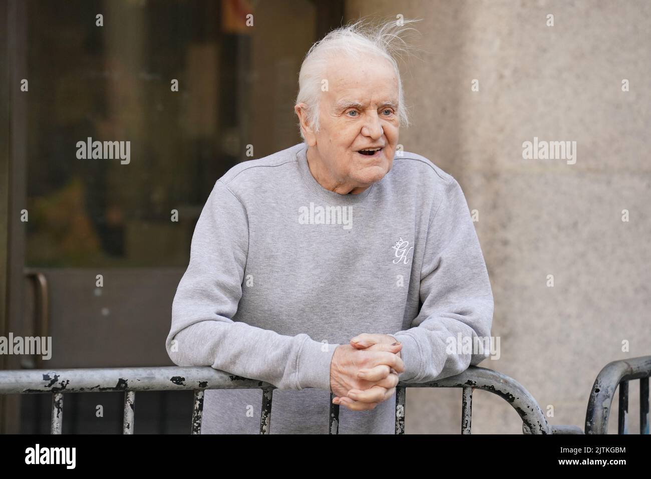 90-year-old Edward Turpin outside the Old Bailey, central London, where ...