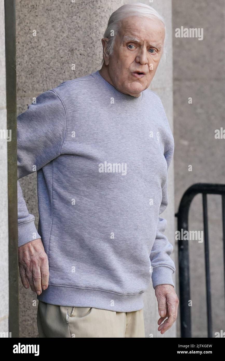 90-year-old Edward Turpin outside the Old Bailey, central London, where ...