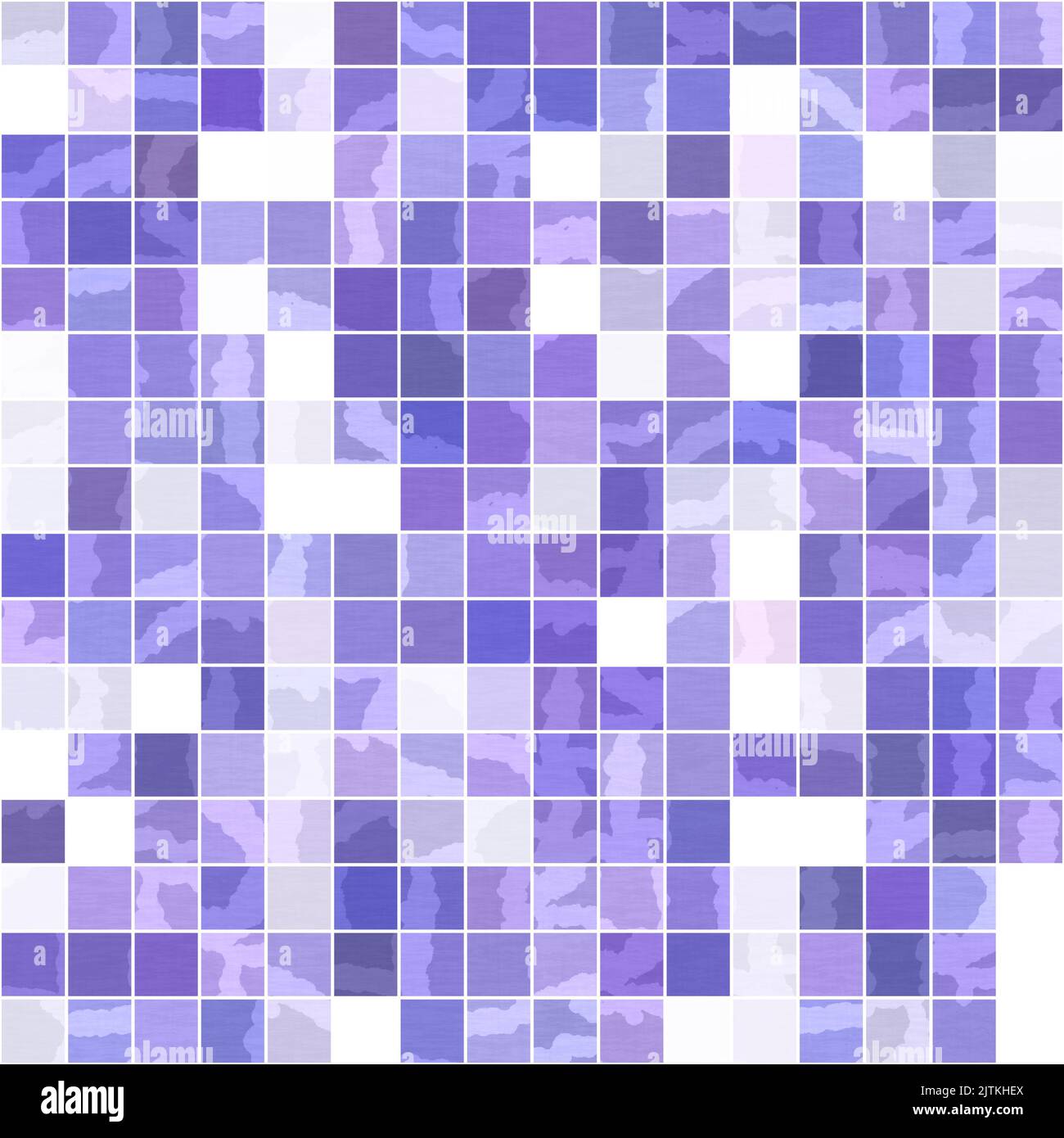 Tiny purple geometric mosaic pixel grid seamless pattern. Modern square ...