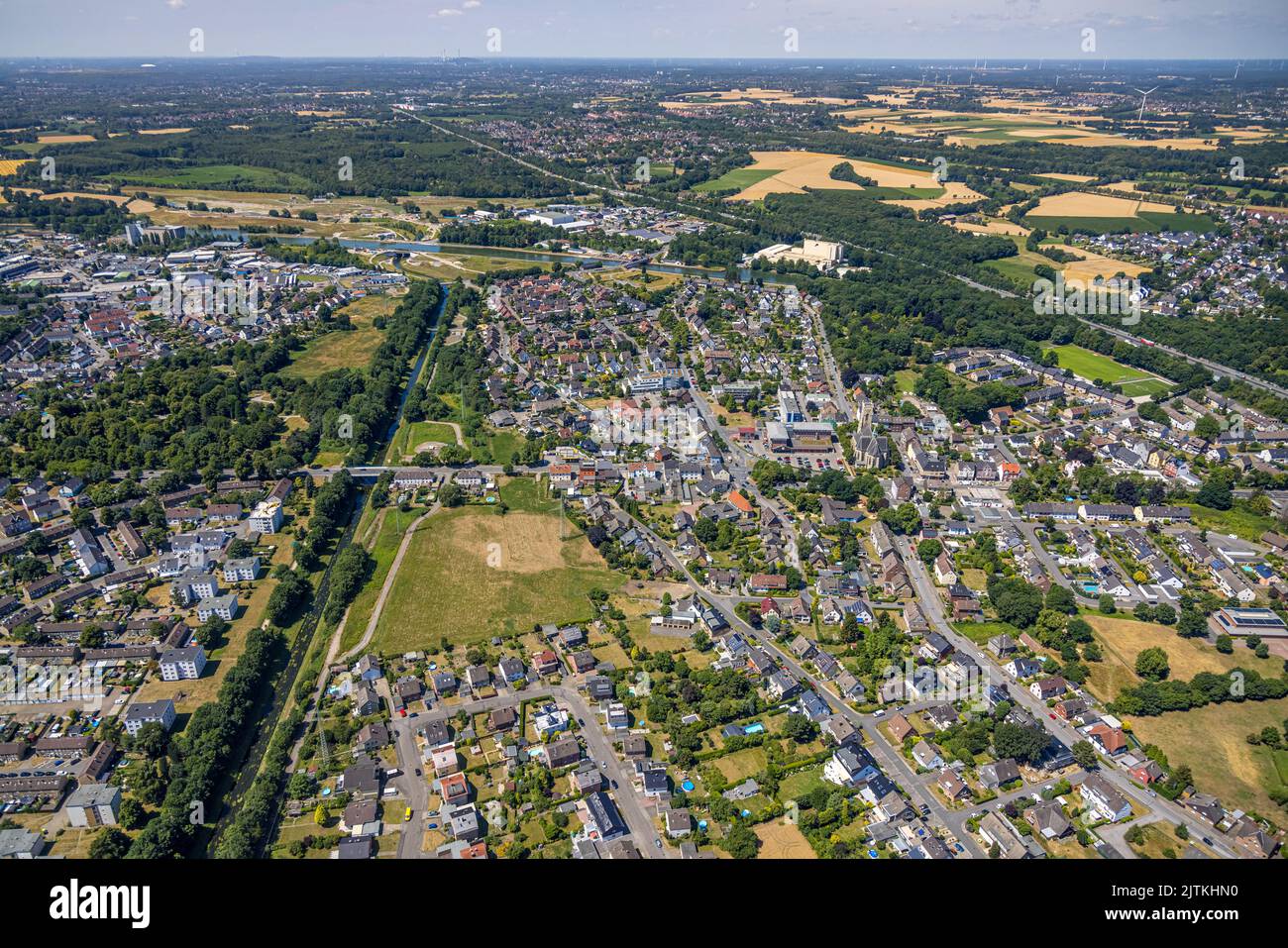 Aerial view, fallow land between Henrichenburger Straße and ...