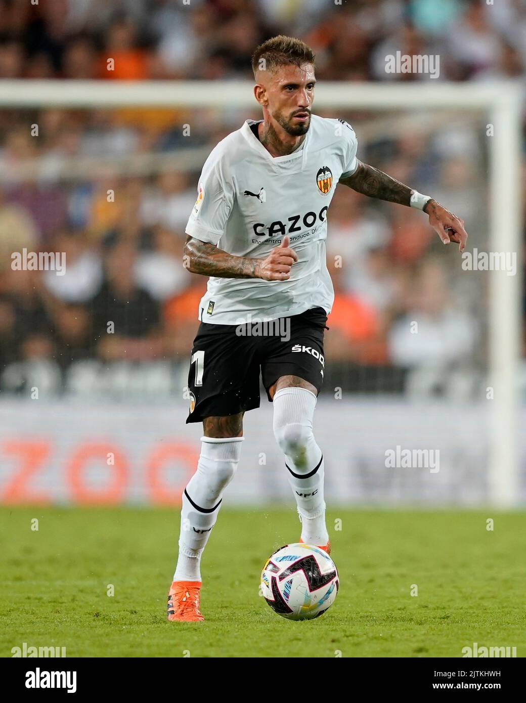 Samu Castillejo of Valencia CF during the La Liga match between ...