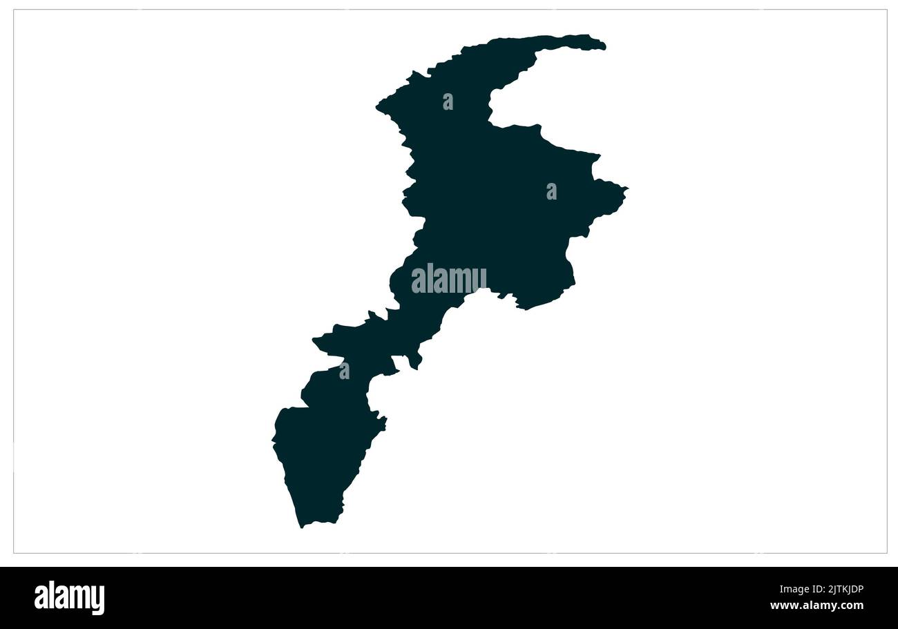 NWFP Pakistan vector map illustration on white background , NWFP ...