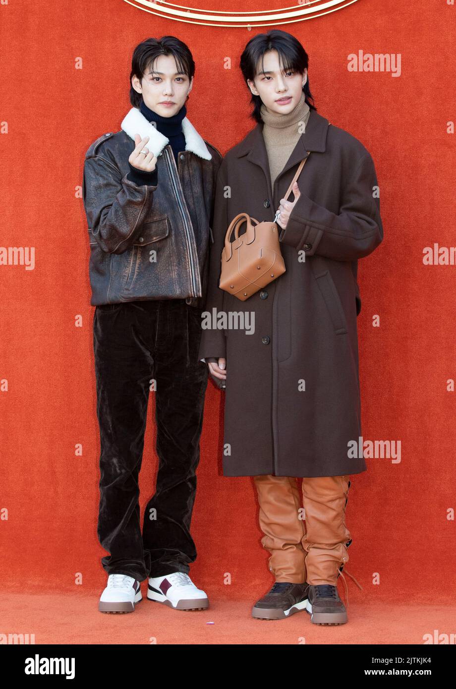 31 Aug 2022 – Seoul, South Korea : (L to R) South Korean Felix and Hyunjin, members of K-Pop boy ...