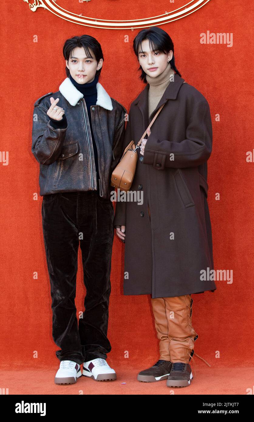 31 Aug 2022 – Seoul, South Korea : (L to R) South Korean Felix and Hyunjin, members of K-Pop boy ...