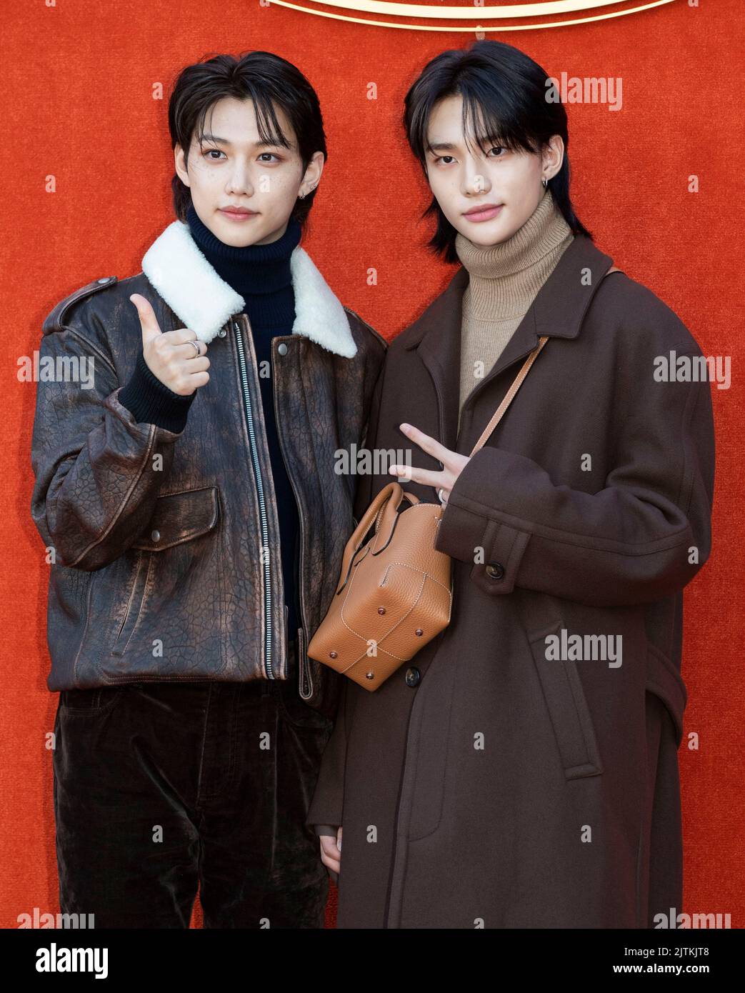 31 Aug 2022 – Seoul, South Korea : (L to R) South Korean Felix and Hyunjin, members of K-Pop boy ...