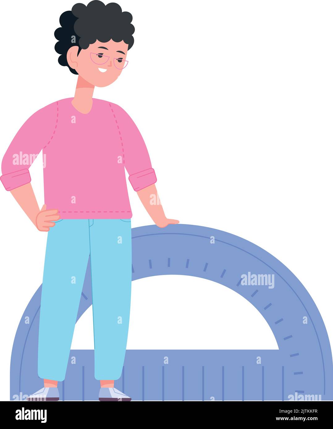 Boy with protractor. Math genius kid. Smart schoolboy isolated on white ...