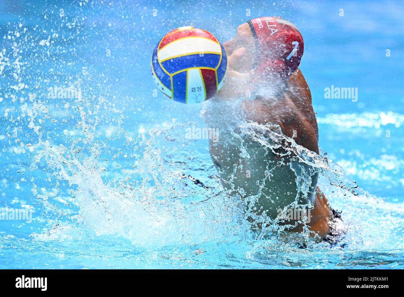 SPLIT, CROATIA - AUGUST 31: Goalkeeper of Italy Marco Del Lungo during ...