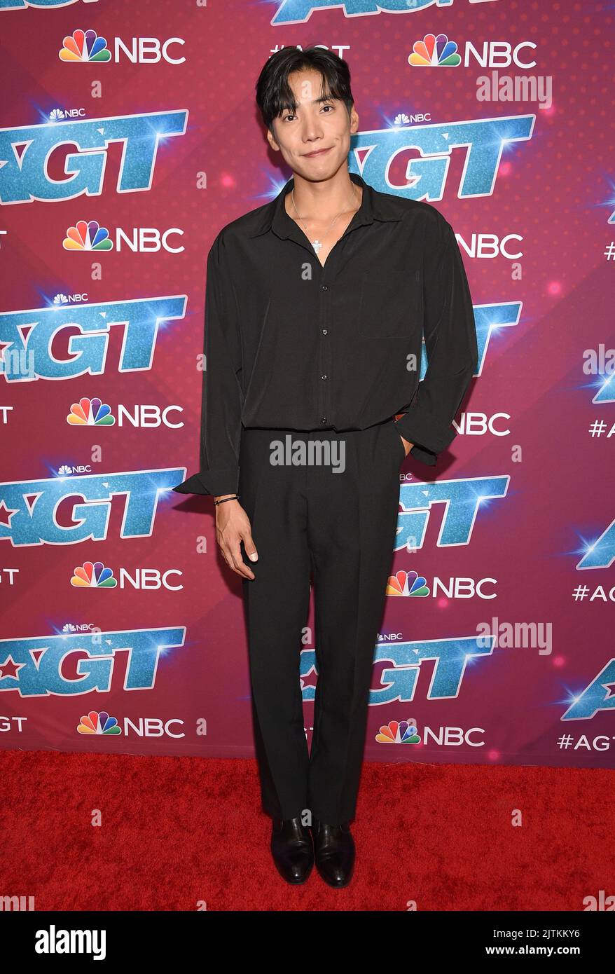 Yu Hojin arriving to "America's Got Talent" season 17, Aug. 9 live show ...