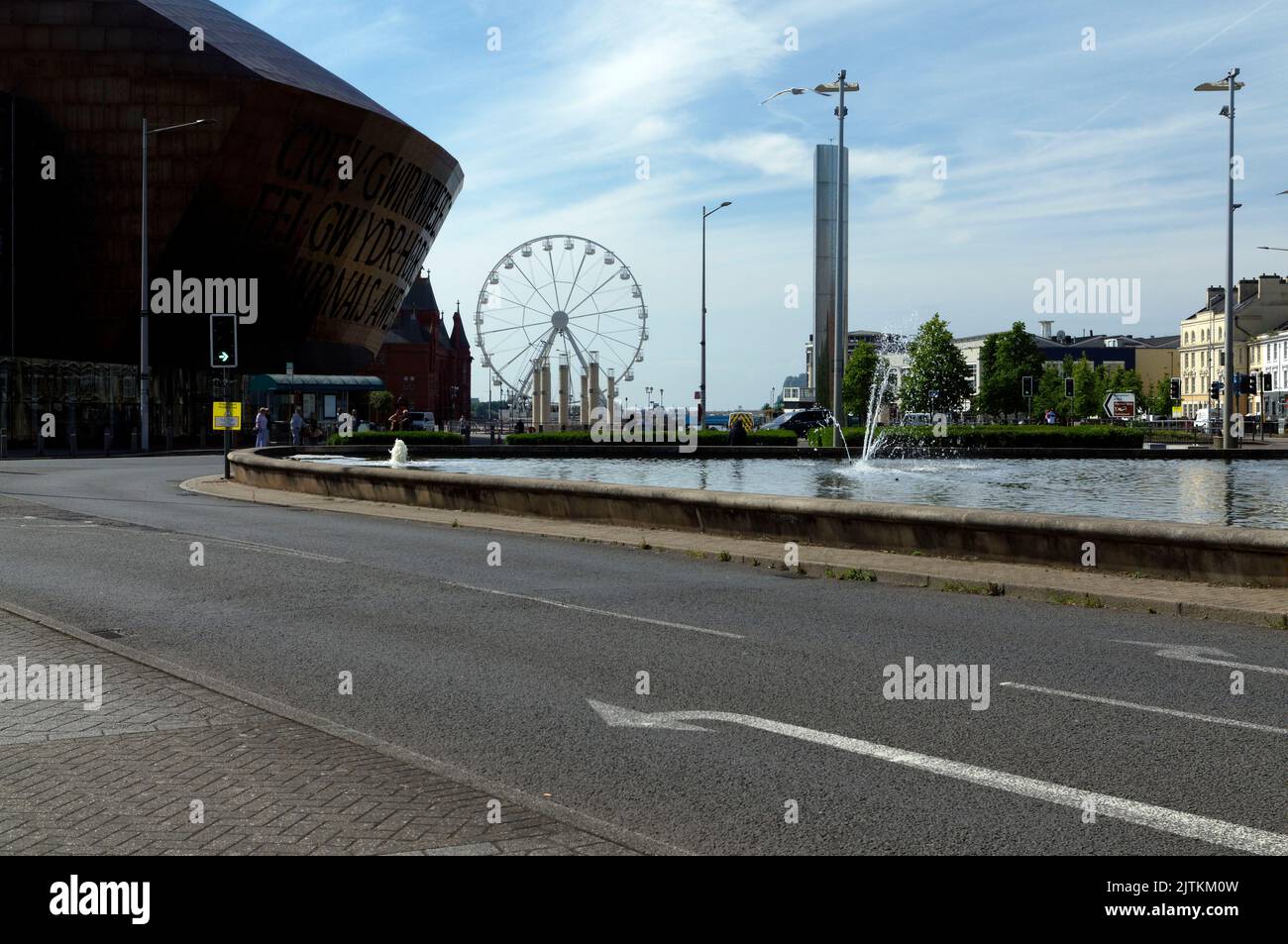 Cardiff Millennium Centre,Cardiff Bay, 2022. summer Stock Photo - Alamy