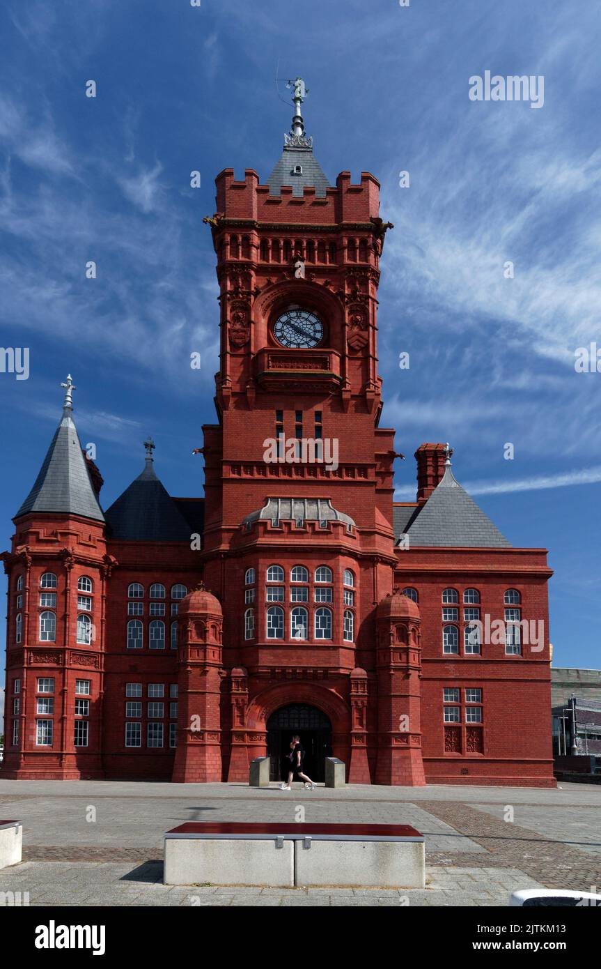 Pierhead building, Cardiff Bay, 2022. summer Stock Photo - Alamy
