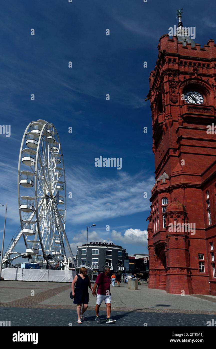 Pierhead building, Cardiff Bay, 2022. summer Stock Photo - Alamy
