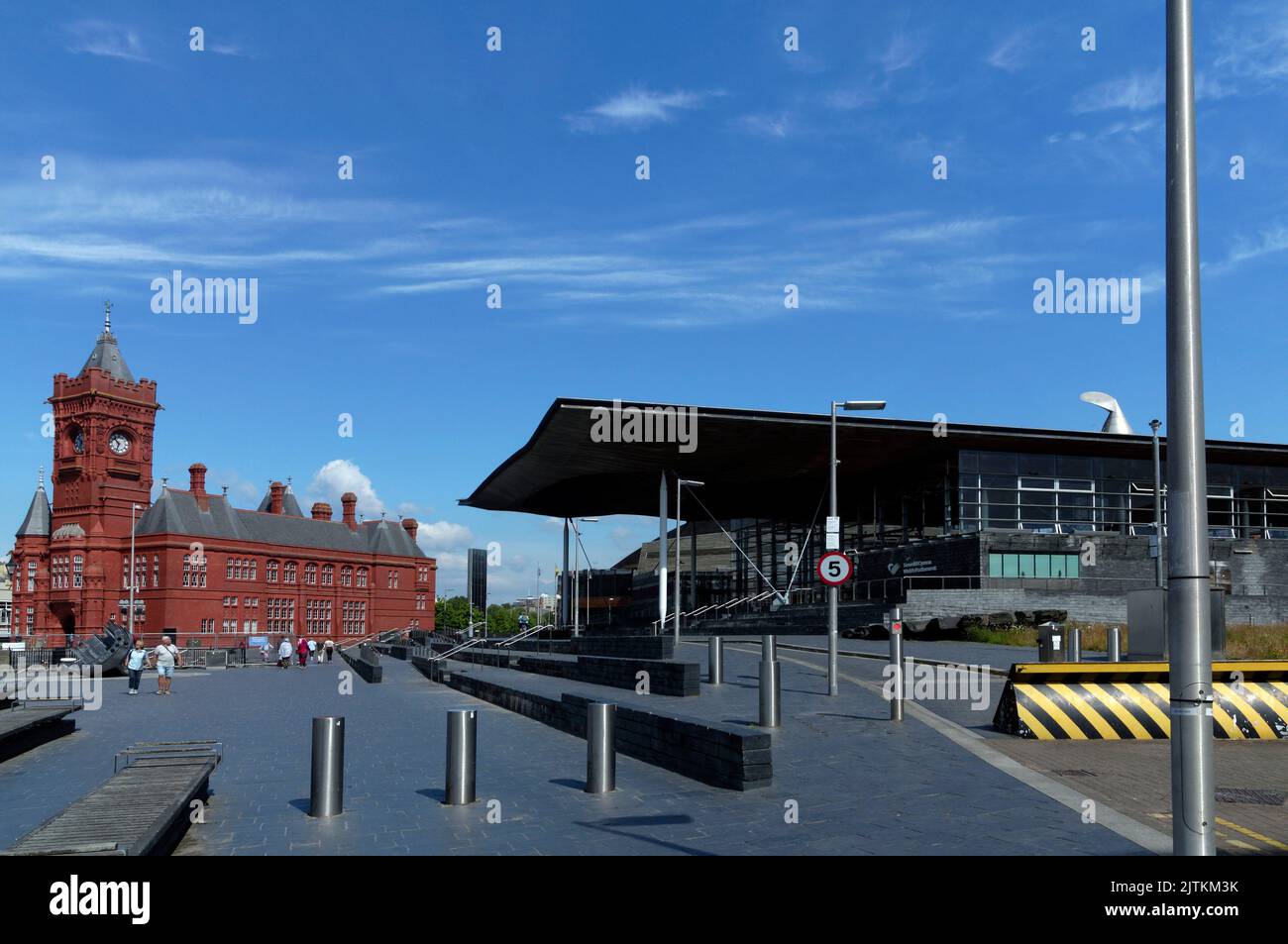 Pierhead building, Cardiff Bay, 2022. summer Stock Photo - Alamy