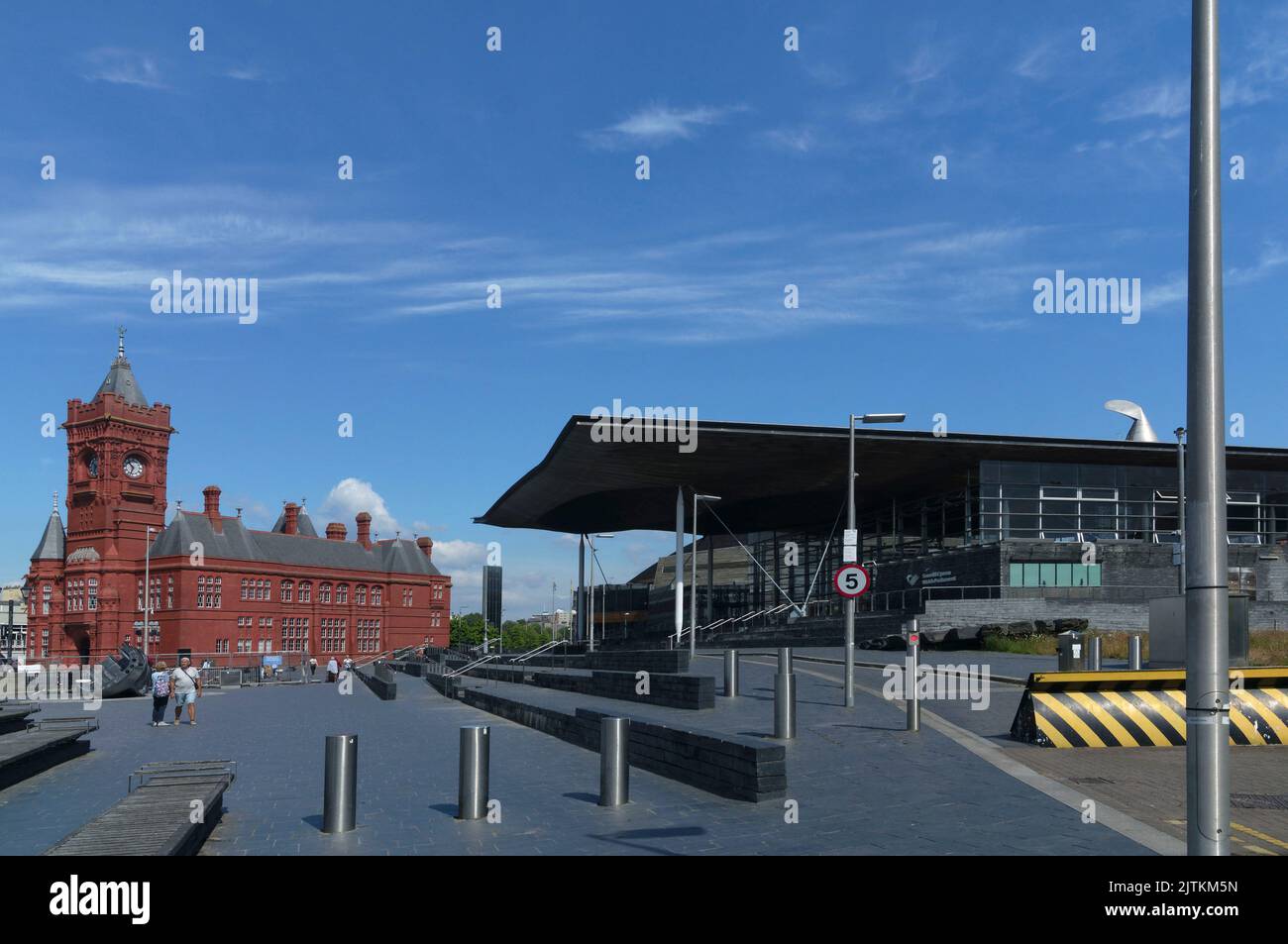 Pierhead building, Cardiff Bay, 2022. summer Stock Photo - Alamy