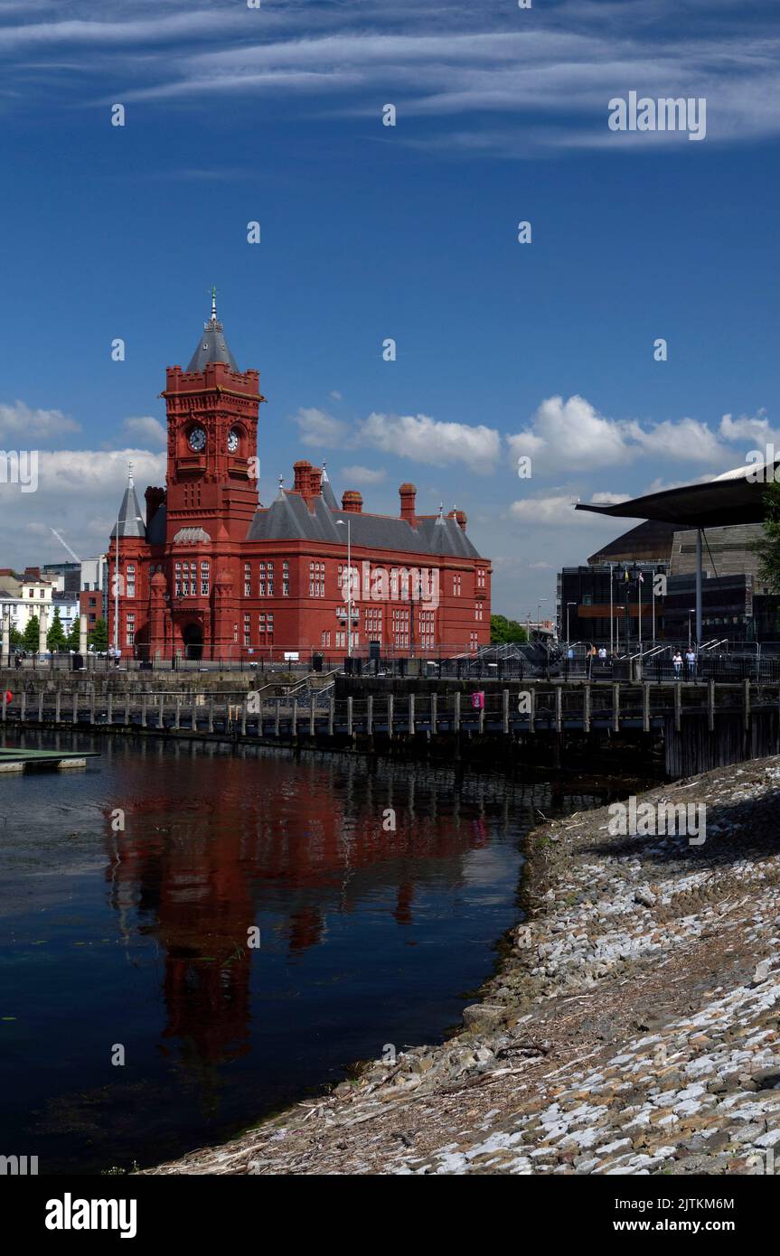 Pierhead building, Cardiff Bay, 2022. summer Stock Photo - Alamy