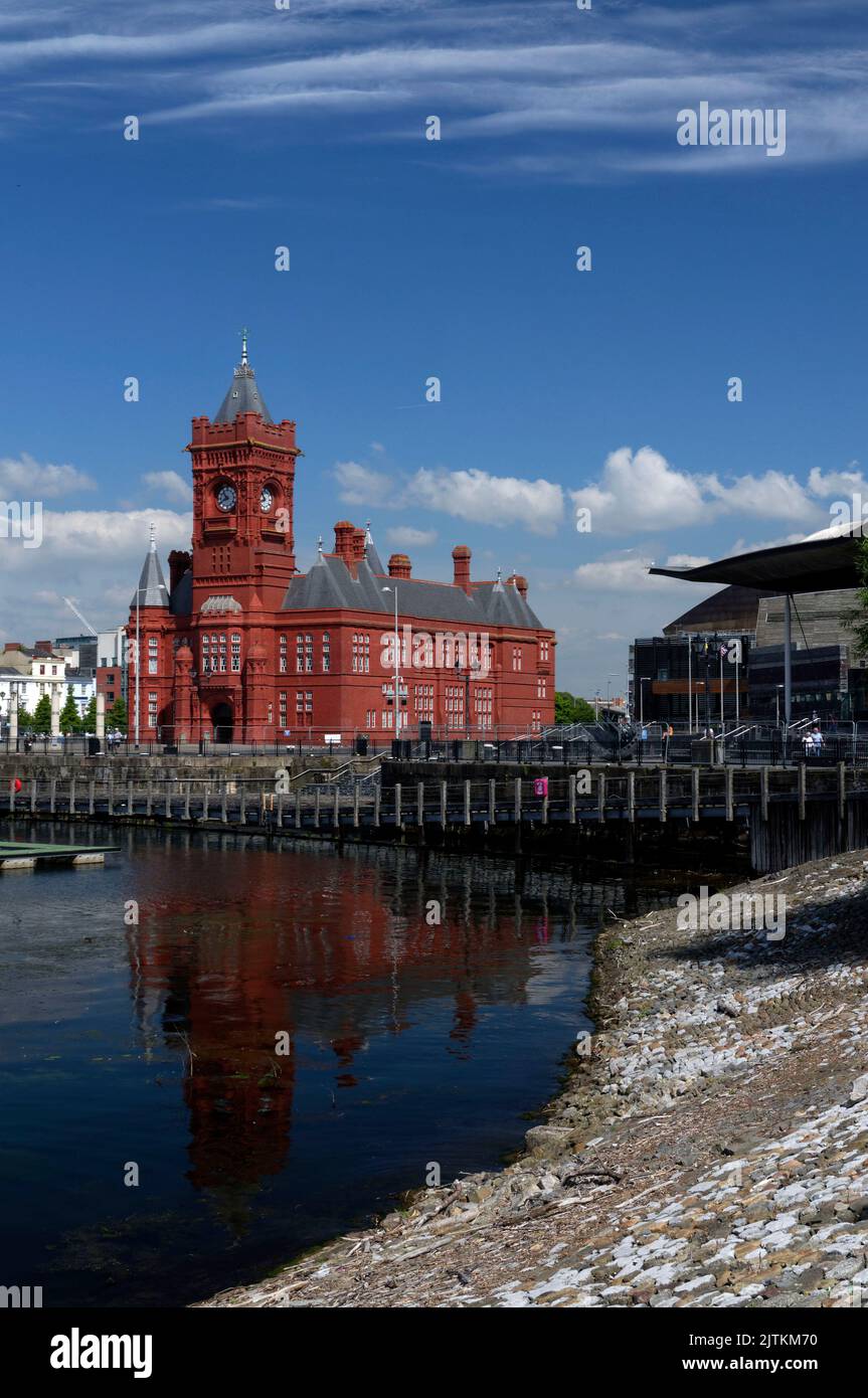 Pierhead building, Cardiff Bay, 2022. summer Stock Photo - Alamy