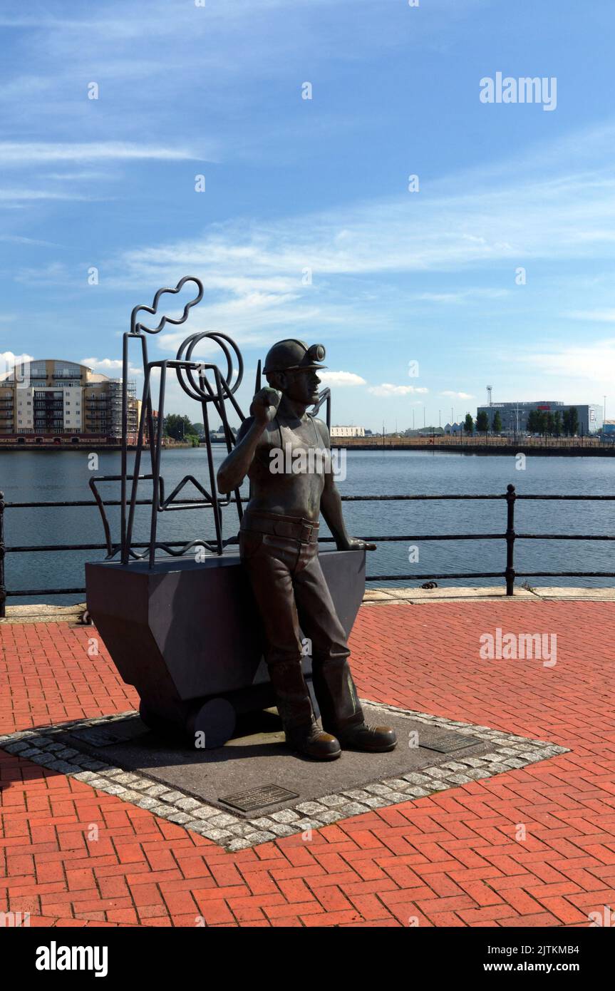 Dock and coal mining relics and artwork. From Pit To Port by John ...