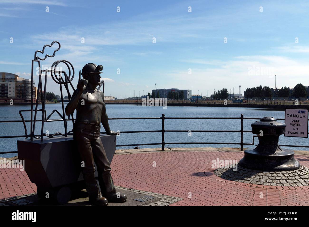 Dock and coal mining relics and artwork. From Pit To Port by John ...