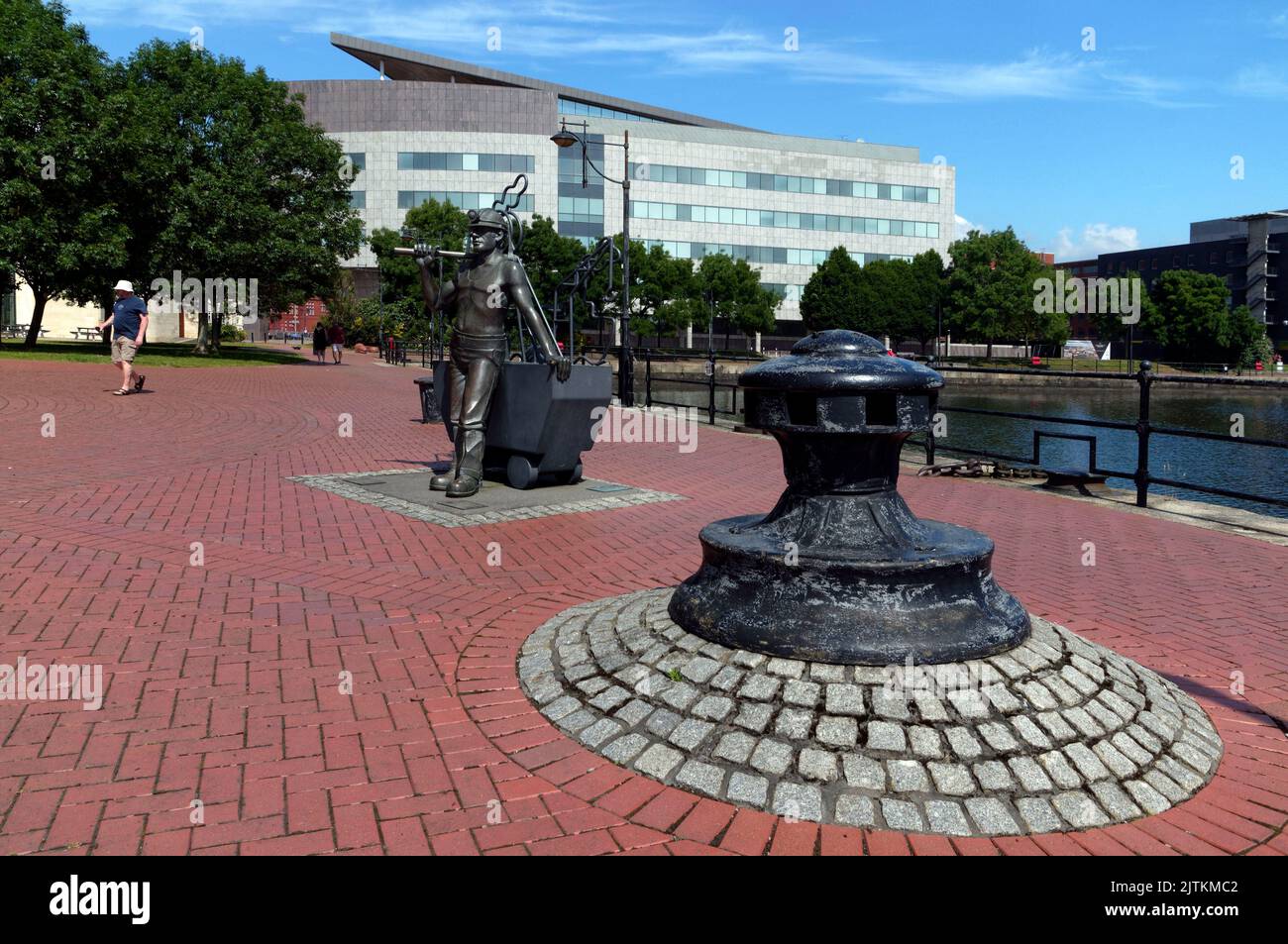 Dock and coal mining relics and artwork. From Pit To Port by John ...