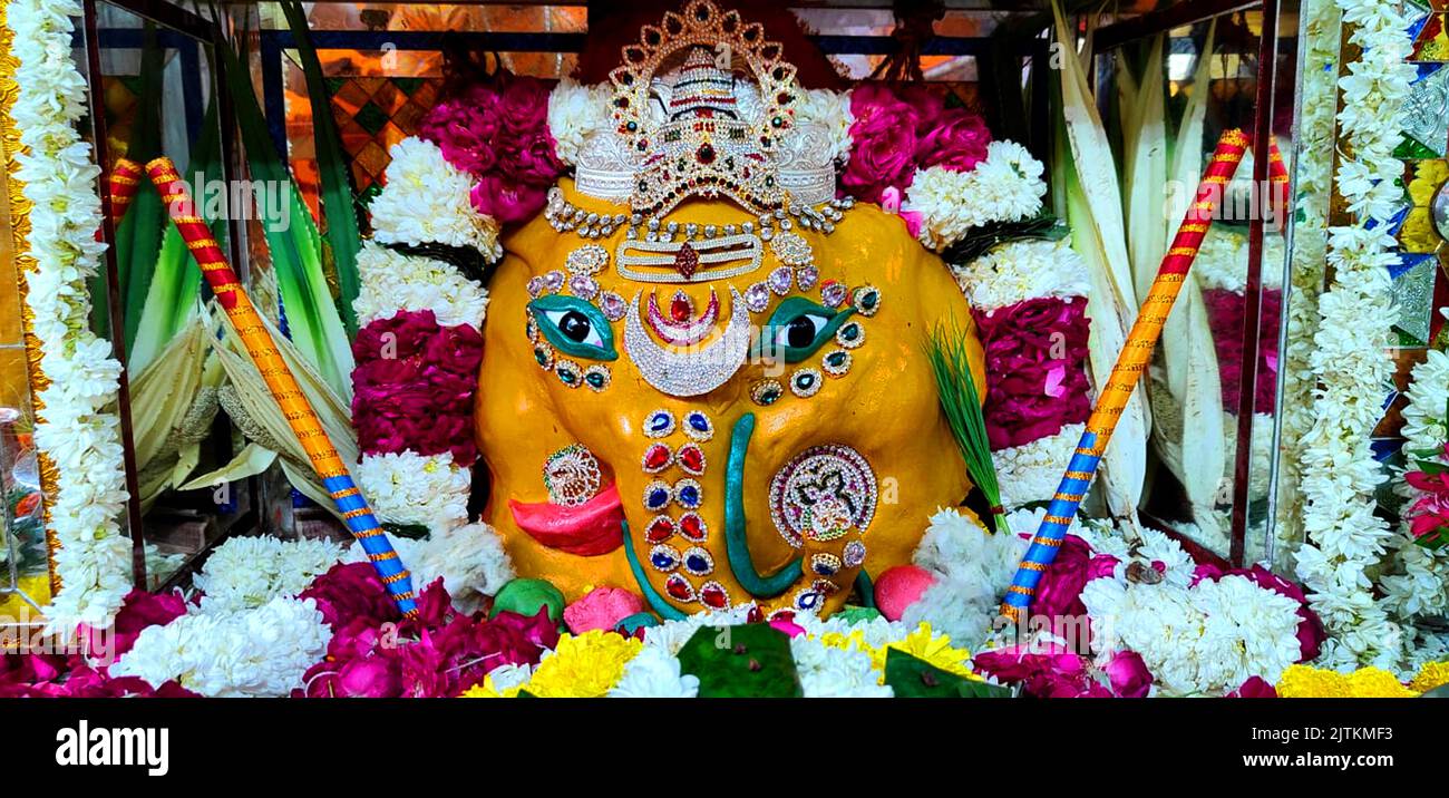 Pushkar, Rajasthan, India, 31 August 2022. Hindu God Ganesh during the ...