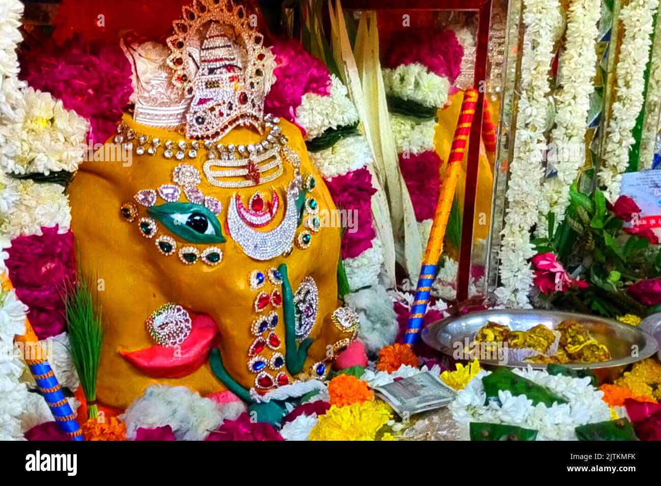 Pushkar, Rajasthan, India, 31 August 2022. Hindu God Ganesh during the ...
