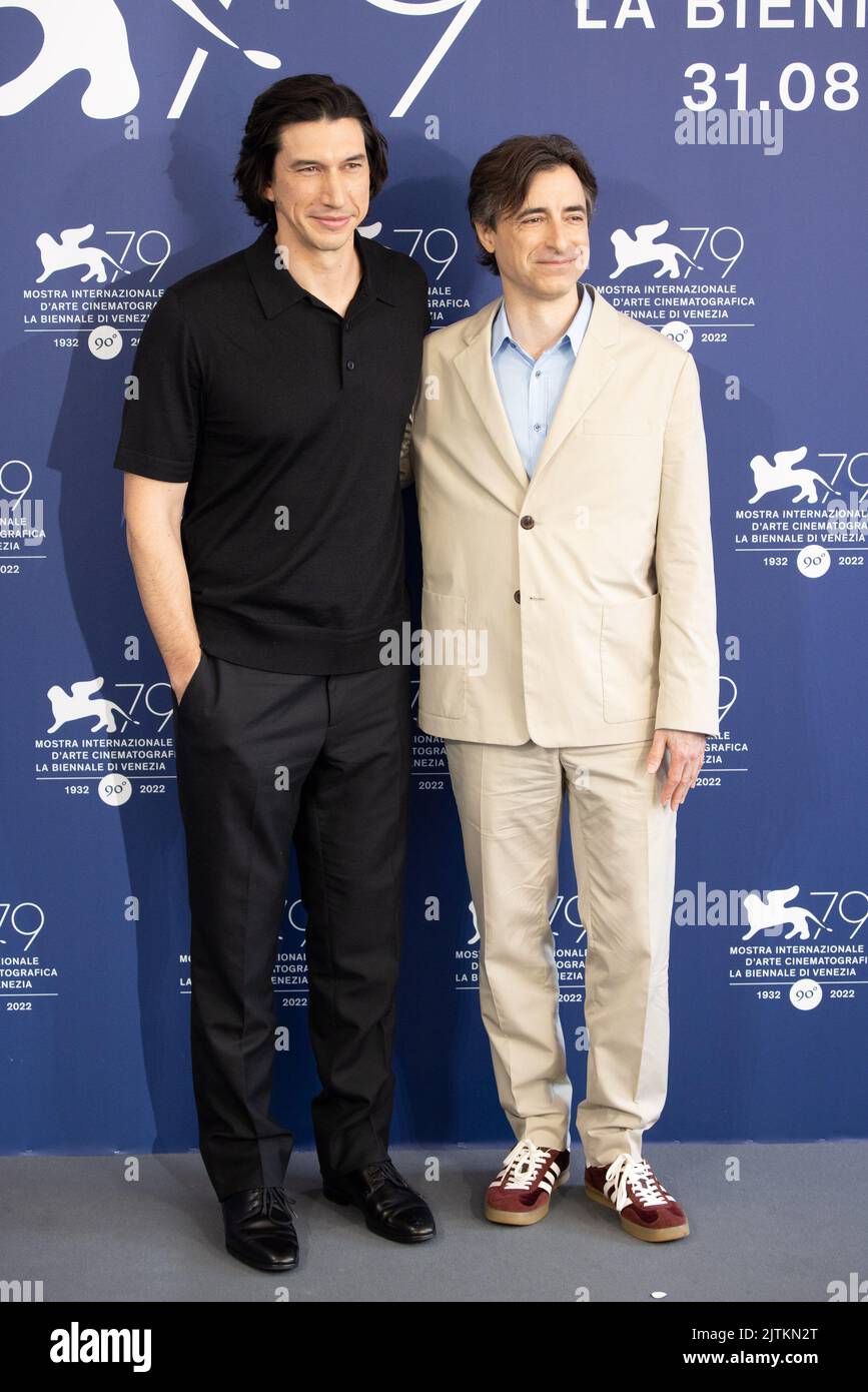 Adam Driver, director Noah Baumbach attend the photocall for "White ...