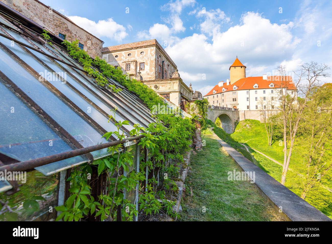 Veveri castle, Czech republic. Old ancient castle near the Brno city in ...