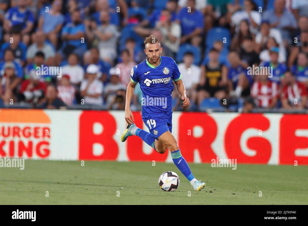Getafe, Spain. 15th Aug, 2022. Borja Mayoral (Getafe) Football/Soccer ...